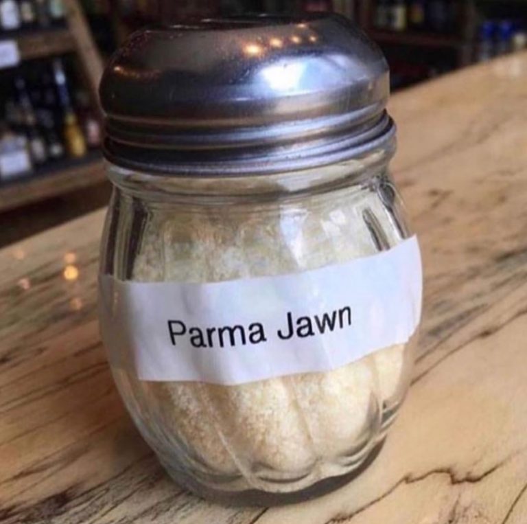 PHOTO A Very Uneducated Pizza Employee Labeled Parmesan Cheese "Parma Jawn"
