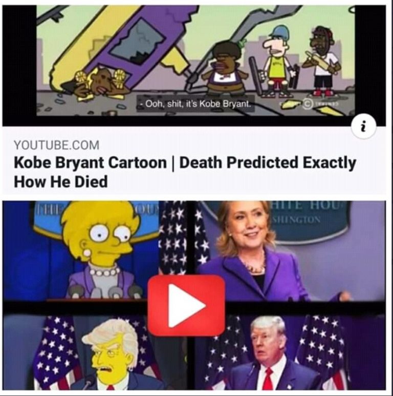 PHOTO The Simpsons Predicted Kobe Bryant Would Die In A Helicopter Crash