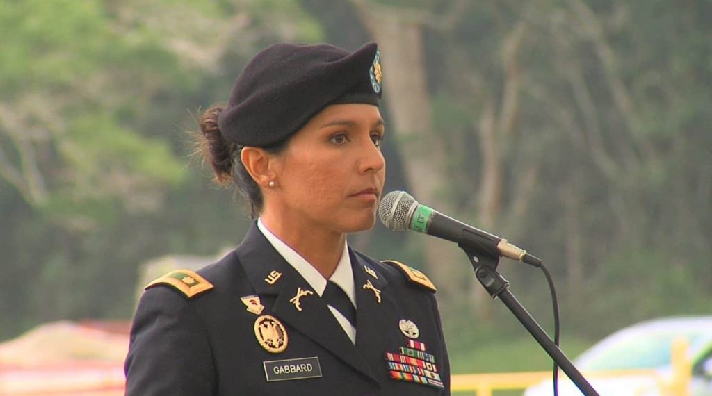 PHOTO Tulsi Gabbard's Rough And Ugly Facial Skin While Wearing Military ...