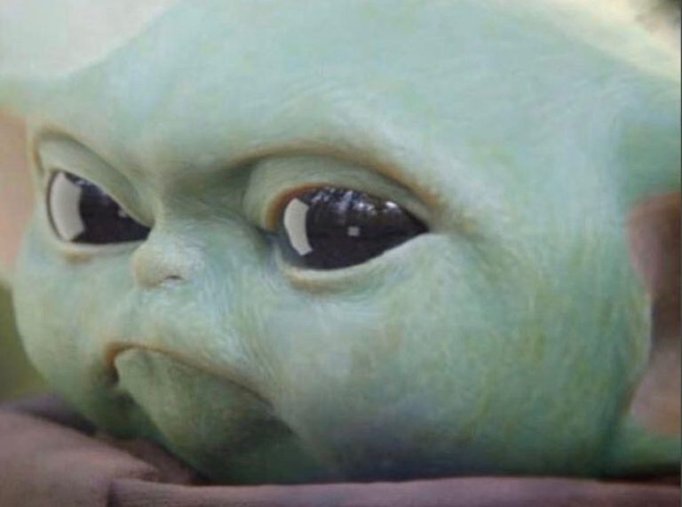 PHOTO Baby Yoda With A Fat Face