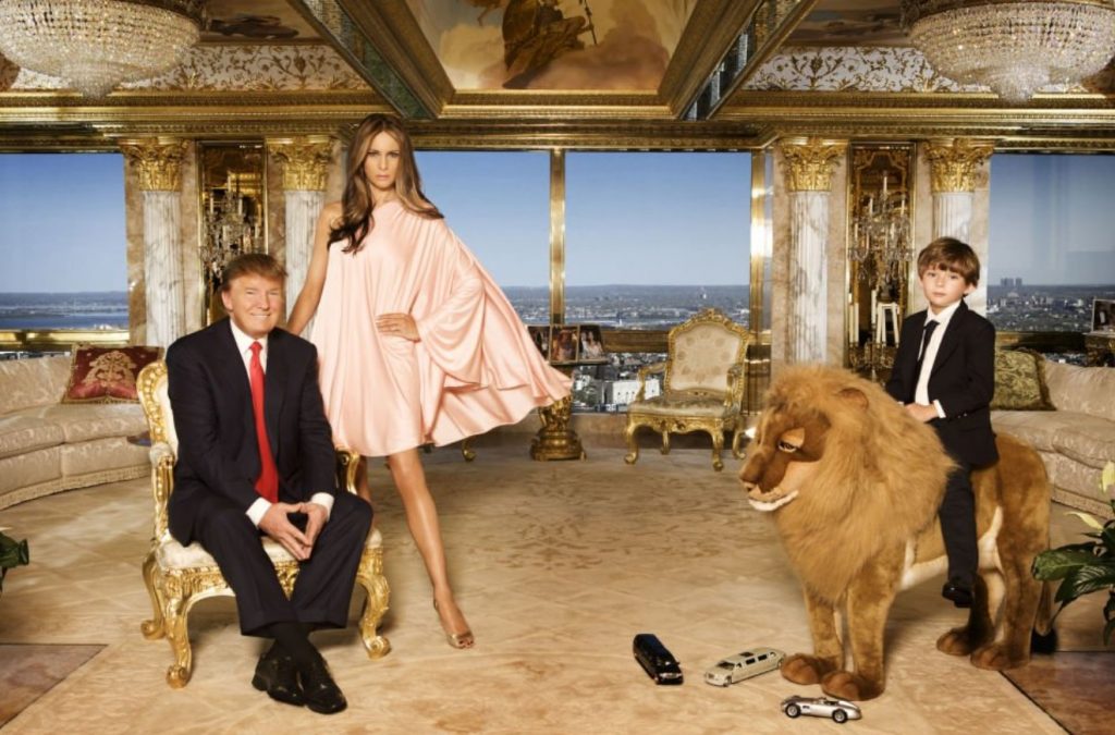 PHOTO Donald Trump's Son Riding A Lion