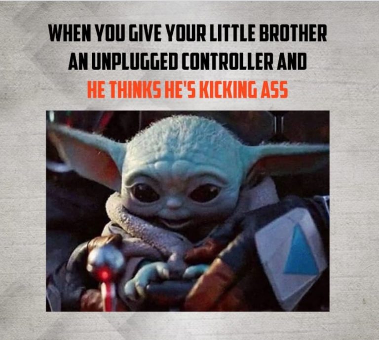 PHOTO When You Give Your Little Brother An Unplugged Controller And He ...