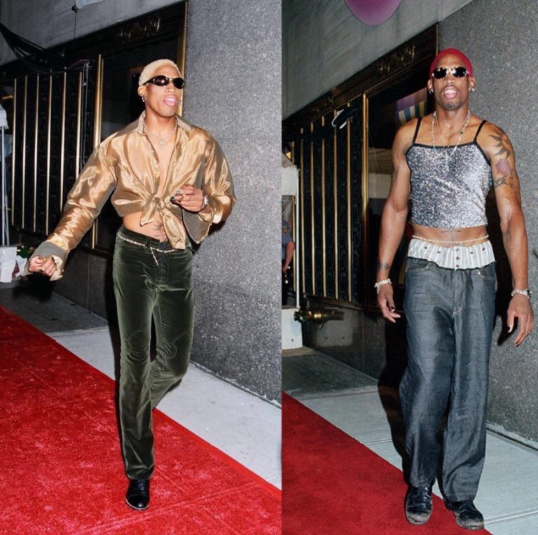 PHOTO Dennis Rodman Wearing Women's Crop Tops
