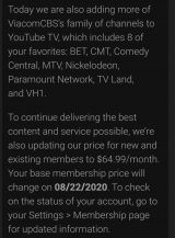 PHOTO Youtube TV Bragging About Adding Viacom CBS Family Of Channels ...