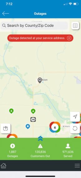 PHOTO Entire Town Of Albion Iowa Is Dark From Power Outage