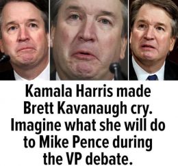 PHOTO Kamala Harris Made Brett Kavanaugh Cry