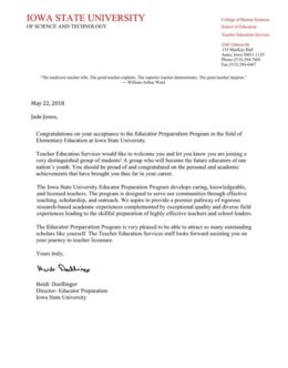 PHOTO Tyrese Haliburton's Girlfriend Letter Of Acceptance To Iowa State ...