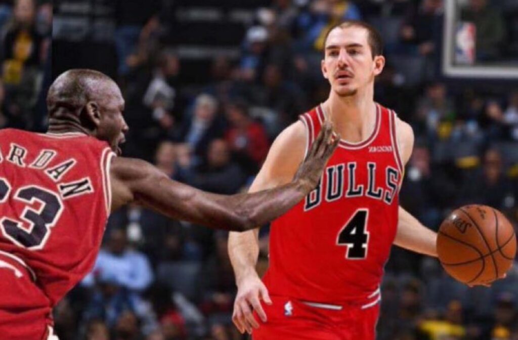 PHOTO Michael Jordan Defending Alex Caruso