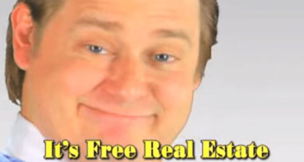 PHOTO It's Free Real Estate Smirk Meme