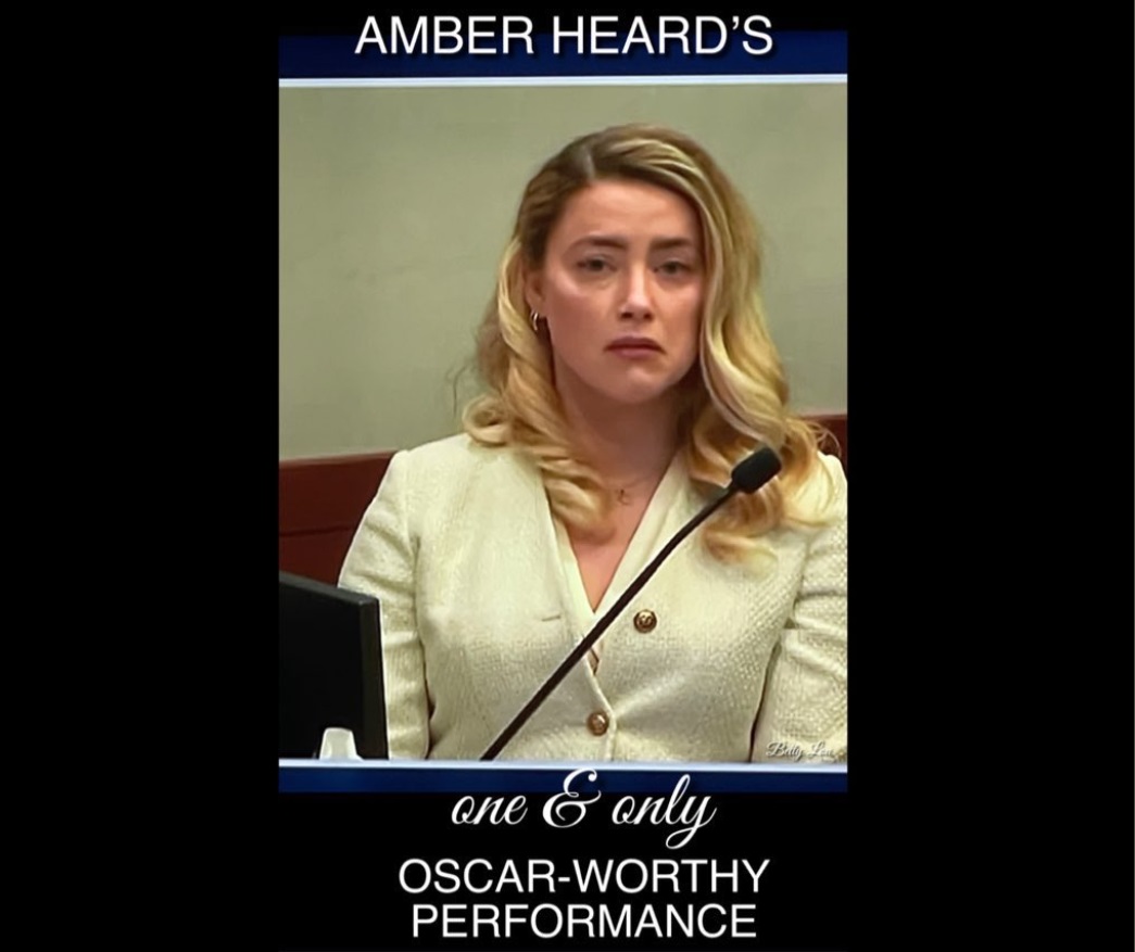 PHOTO Amber Heard's One And Only Oscar-Worthy Performance Weeping ...