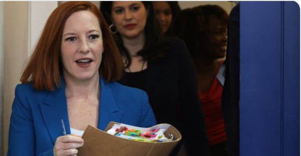 PHOTO Jen Psaki's Press Secretary Binder Is Almost As Big As Kayleigh ...
