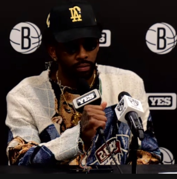 PHOTO Kyrie Irving Wearing An LA Dodgers Hat With A Snake On It