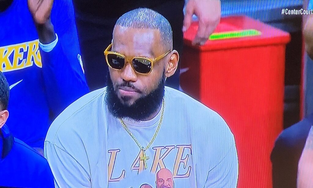PHOTO Lebron James Had Outdoor Sun Shades And Salsa Shoes On As He Was ...
