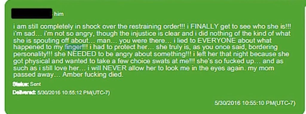 PHOTO Text Message Johnny Depp Sent In May Of 2016 That Says He Lied ...