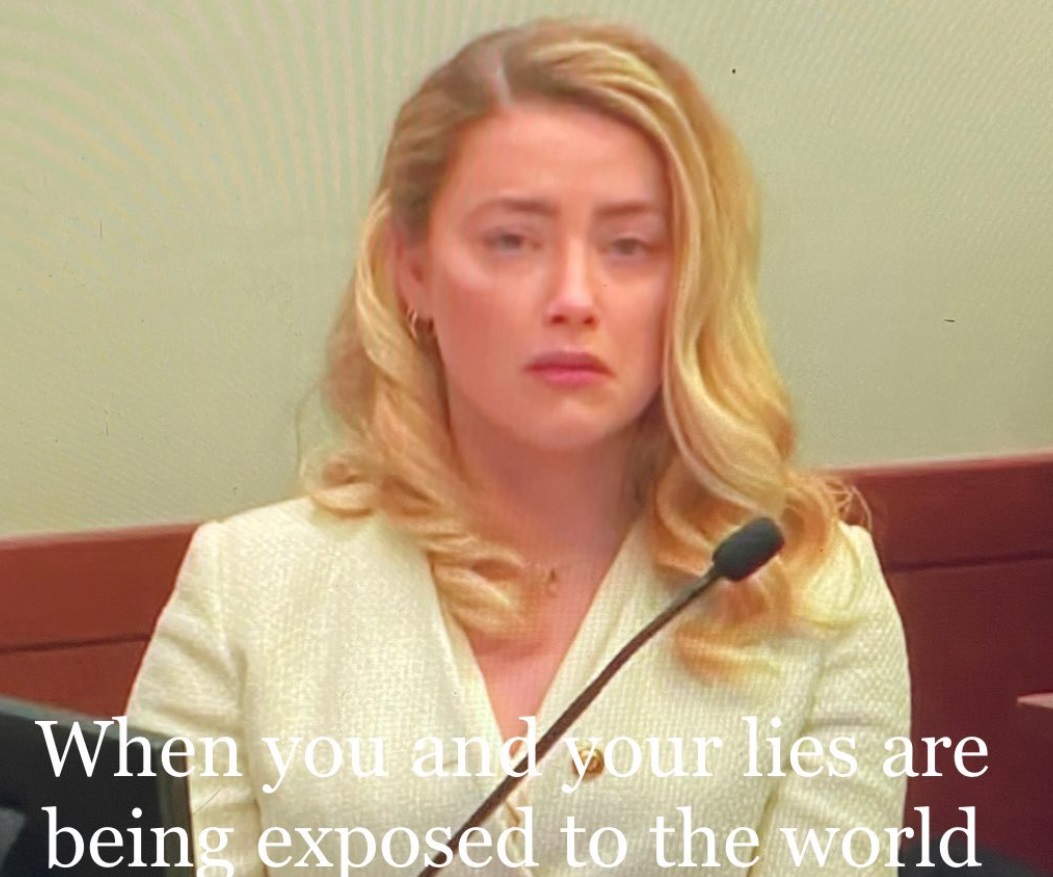 PHOTO When You And Your Lies Are Being Exposed To The World Amber Heard ...