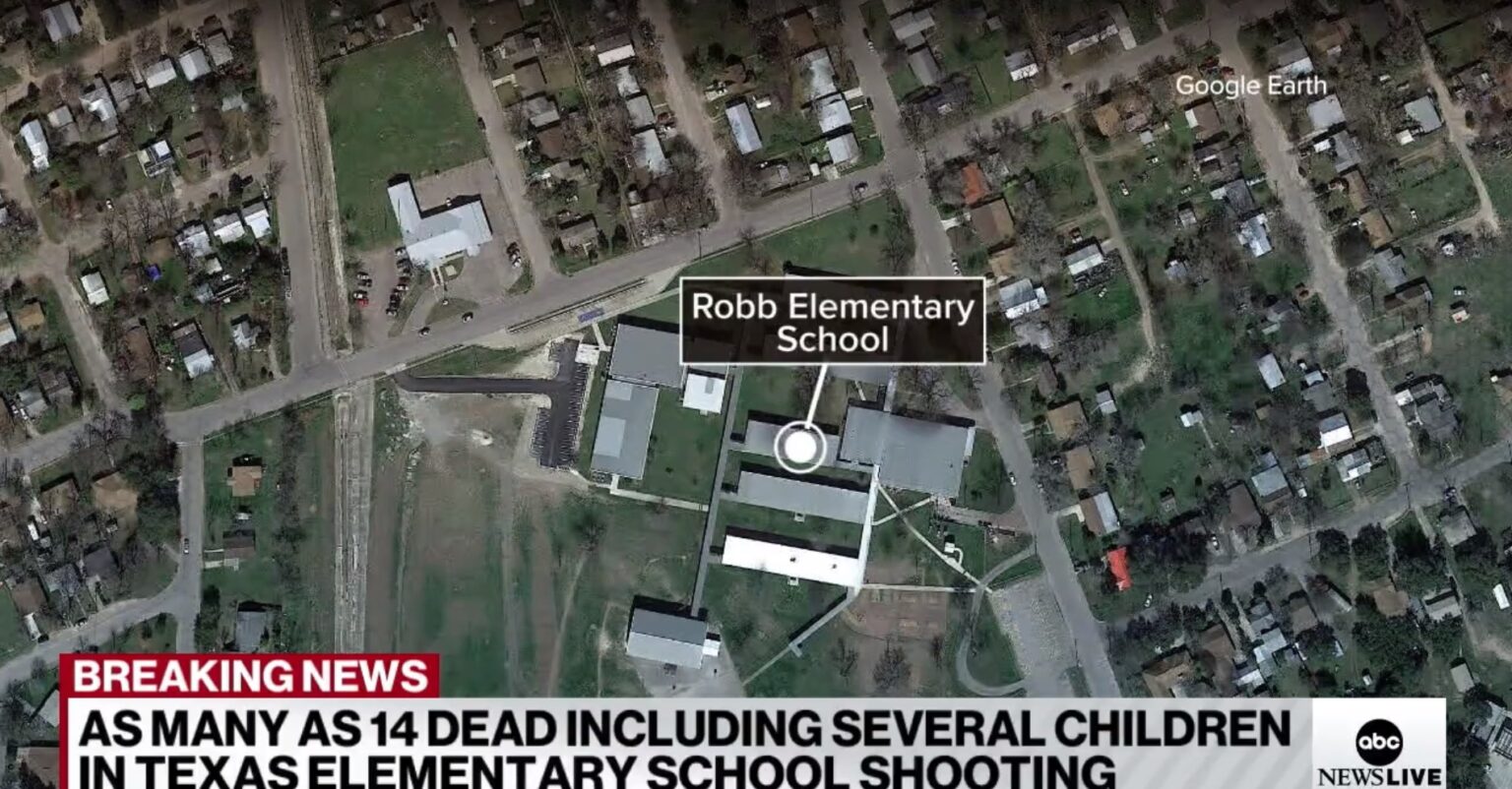PHOTO Aerial View Of The Exact Location Where Uvalde Texas Shooting ...