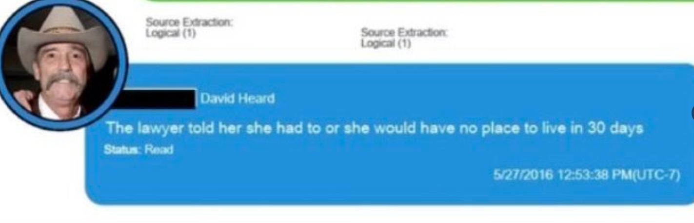 PHOTO Amber Heard's Parents Admitted In Text Messages That The Whole ...