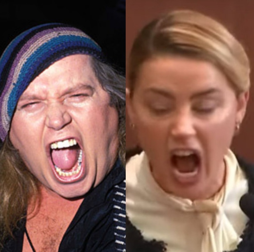 PHOTO Amber Heard's Sam Kinison Impersonation Meme