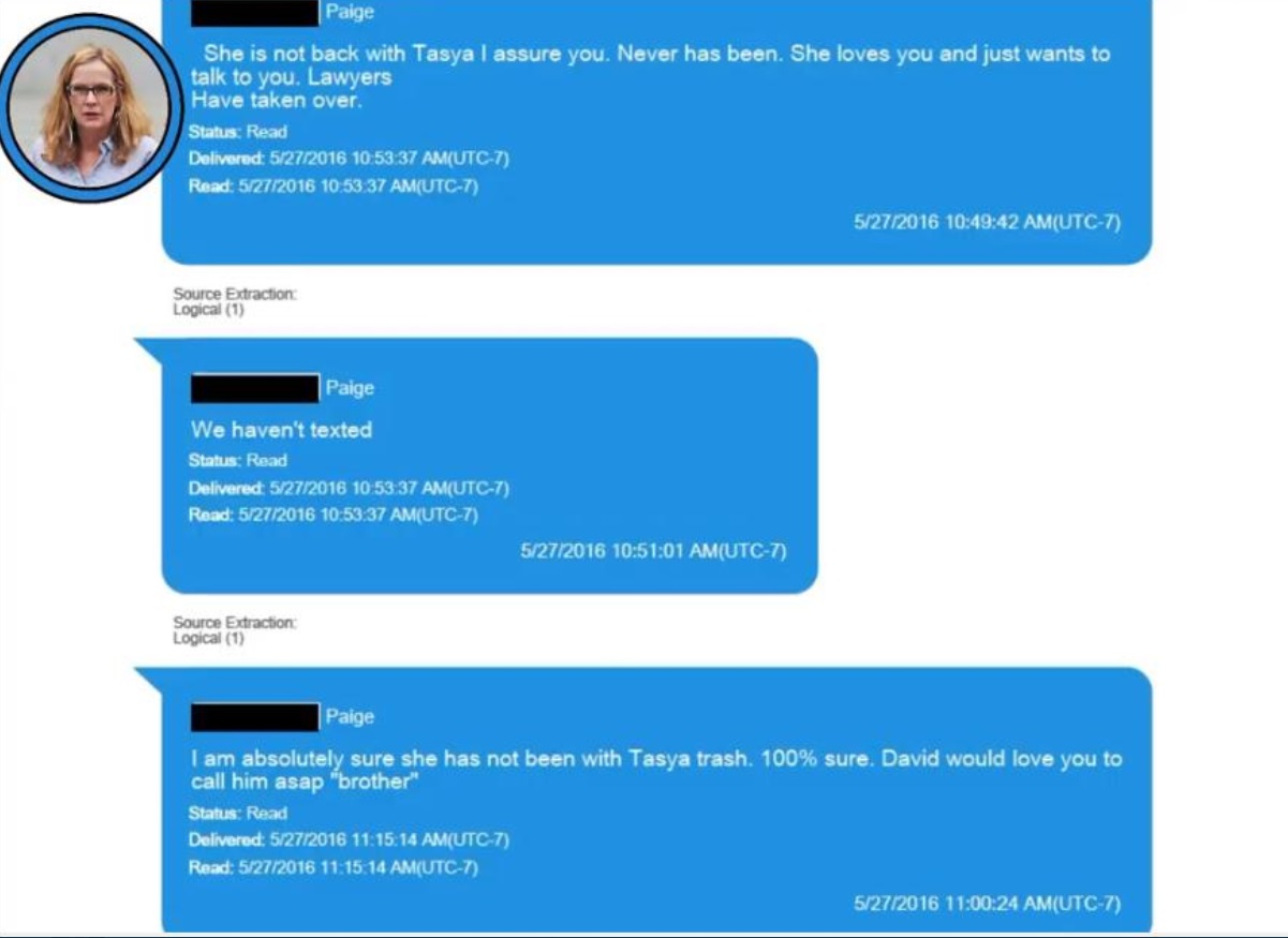 PHOTO Text Messages Amber Heard's Mom Sent To Johnny Depp Saying If ...