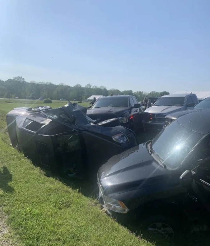 PHOTO Vicky White's Cadillac Was So Damaged By Police Chase She And ...