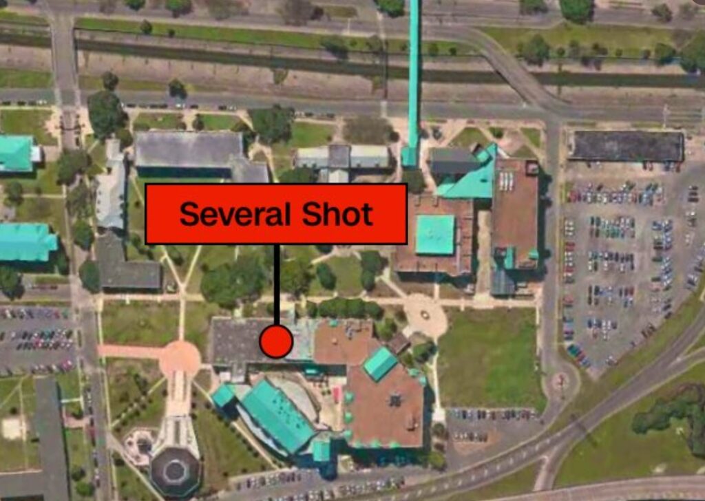 PHOTO Aerial Map Showing Where People Were Shot On Xavier University ...