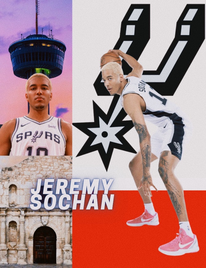PHOTO Jeremy Sochan San Antonio Spurs Polish Flag iPhone Wallpaper