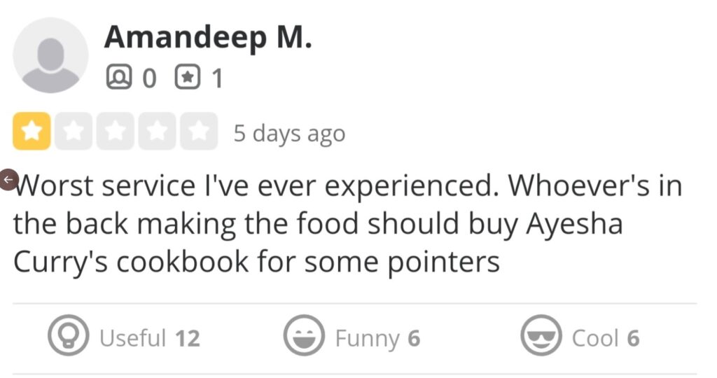 PHOTO Steph Curry Hater Says Restaurant Food Is So Bad They Should Buy ...
