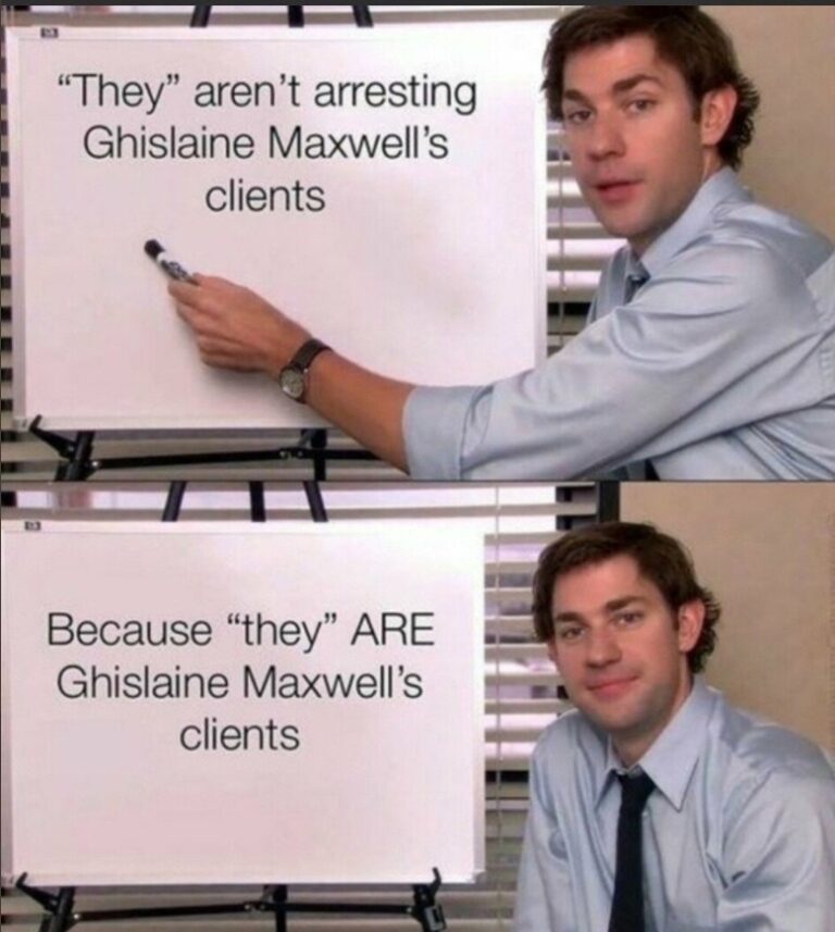 PHOTO They Aren't Arresting Ghislaine Maxwell's Clients Because They ...