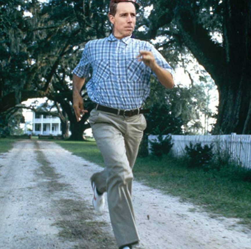 PHOTO Josh Hawley Running For His Life Down Dirt Road Like A Convict ...