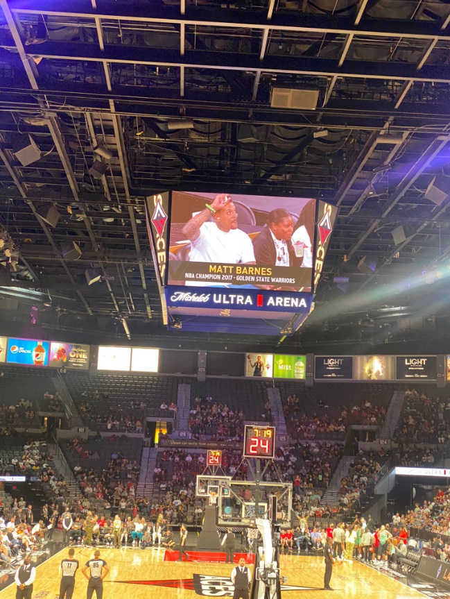 PHOTO Matt Barnes Courtside In Las Vegas At WNBA's LV Aces Game