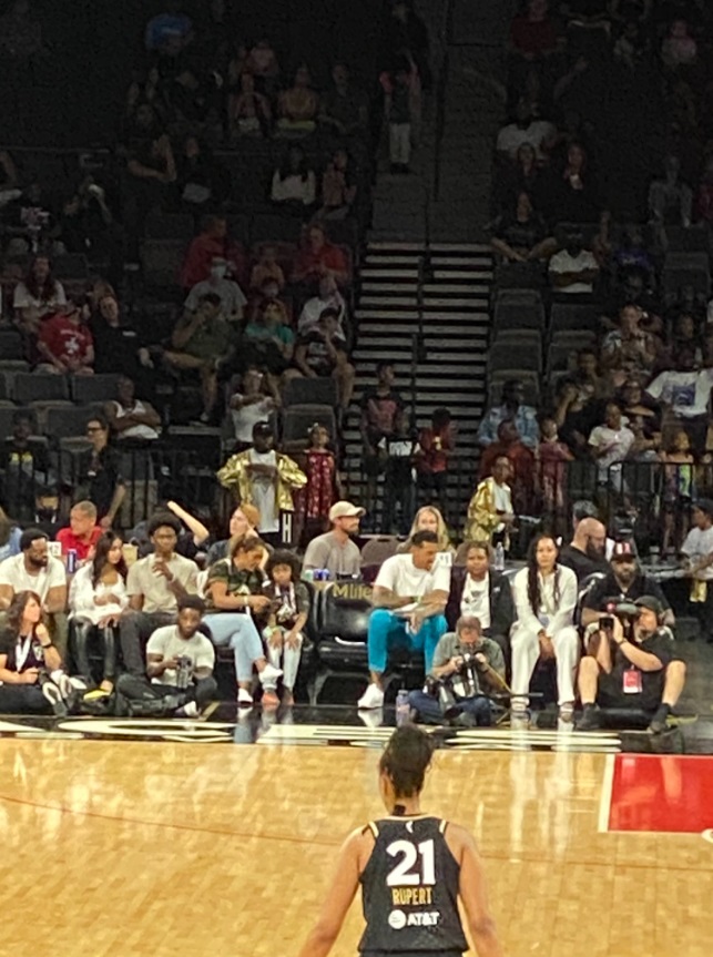 PHOTO Matt Barnes Courtside In Las Vegas At WNBA's LV Aces Game
