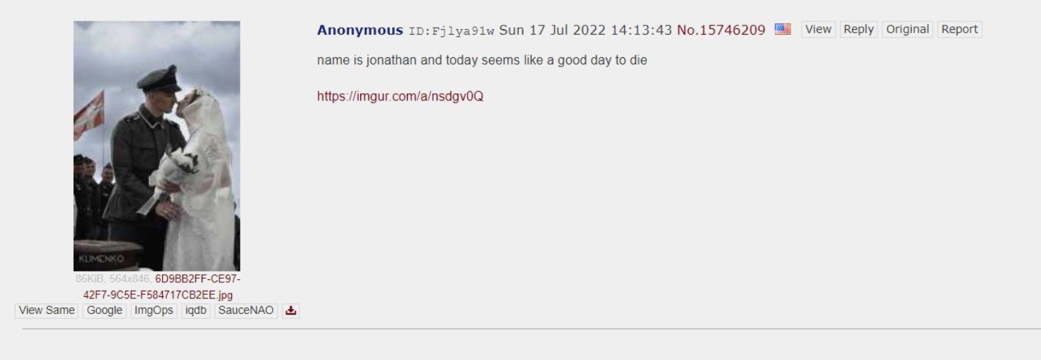 PHOTO Of Jonathan Sapirman's Profile Picture Of 4Chan