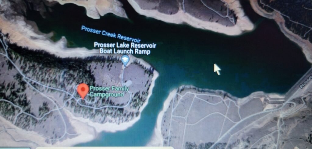 PHOTO Aerial Map Showing How Close Prosser Lake And Boat Ramp Are To ...