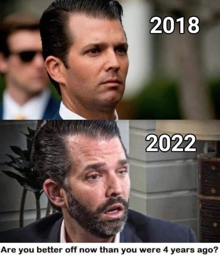 PHOTO Donald Trump Jr Showing Reduced Brain Activity In 2022 Compared ...