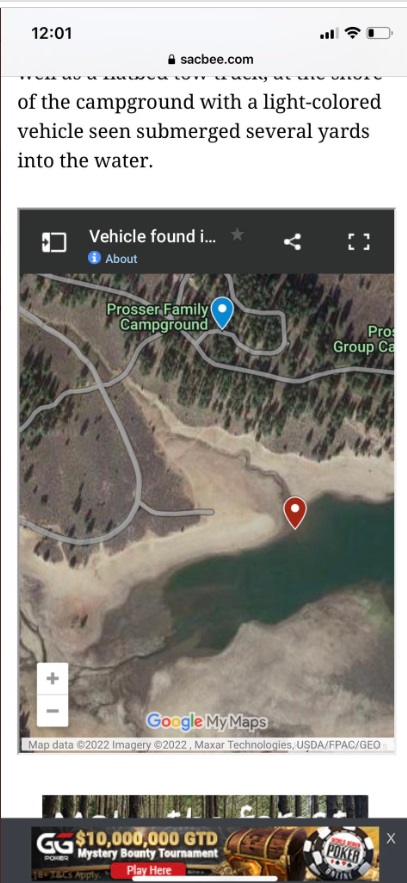 PHOTO Kiely Rodni's Car Was Found Below The Prosser Lake Campground