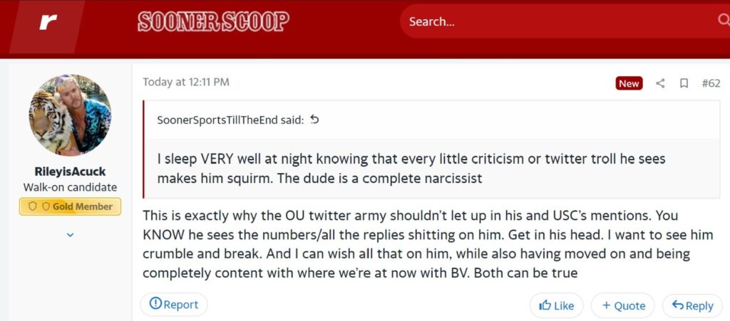 PHOTO OU Fans Want To Bring Lincoln Riley To His Knees But Want To ...