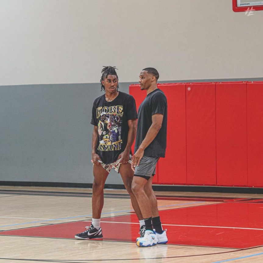 PHOTO Russell Westbrook Looked Very Happy Working Out In Private Gym ...