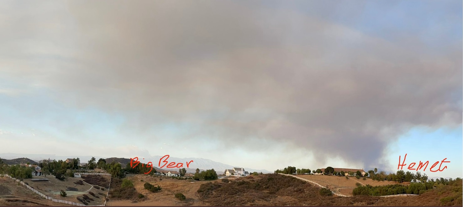 PHOTO Fires In Big Bear And Hemet Are Basically Close To Combining Into ...