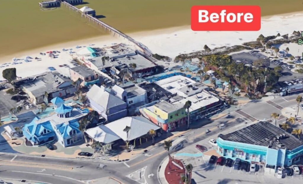 PHOTO Before And After Images Showing Fort Myers Beach Is Gone Because ...