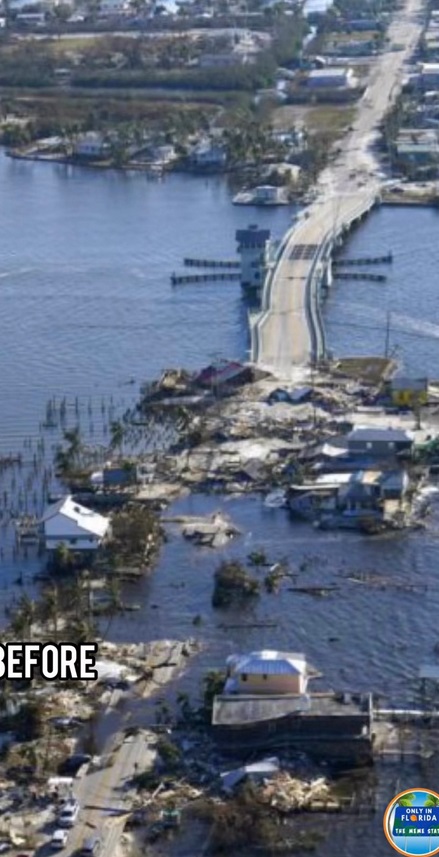 PHOTO Before And After Of Bridge From Cape Coral To Pine Island Built ...