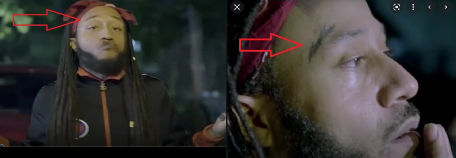 PHOTO Darrell Brooks Covered Tattoo Over His Right Eye In Music Video ...