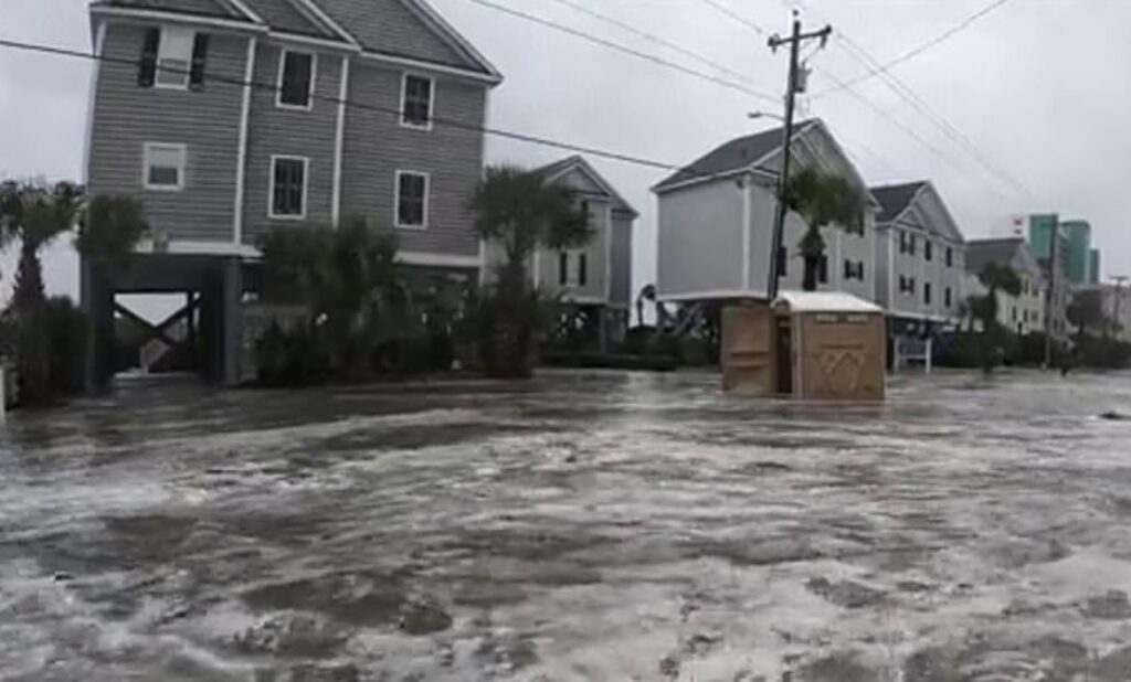 PHOTO Of Houses Floating Down The Street In Myrtle Beach South Carolina ...