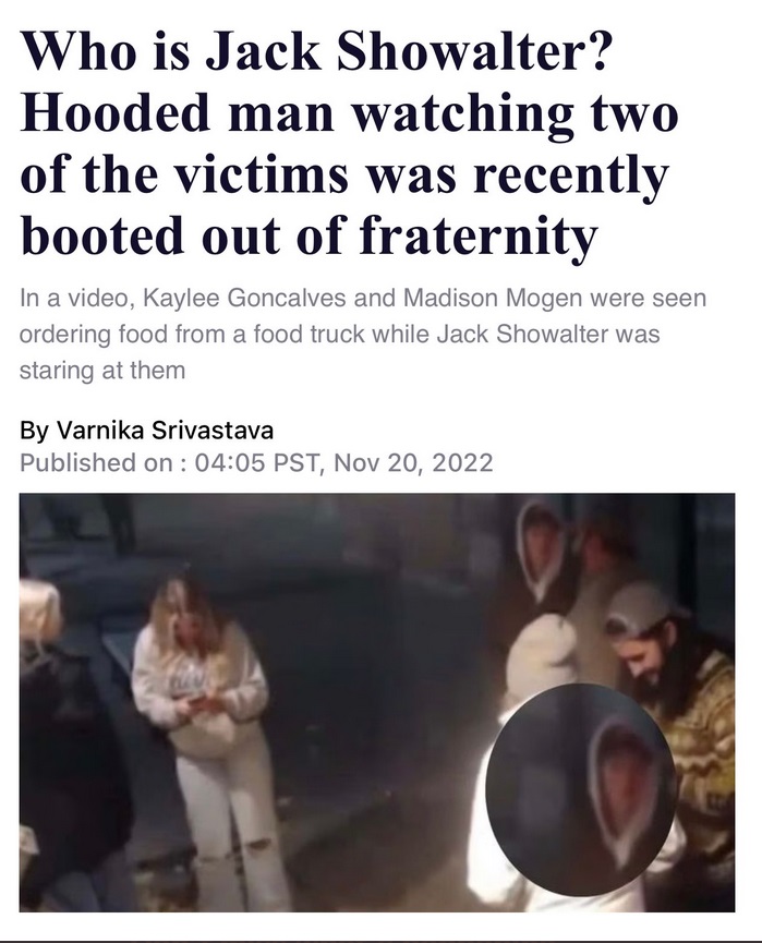 PHOTO Jack Showalter Was Kicked Out Of Fraternity At University Of ...