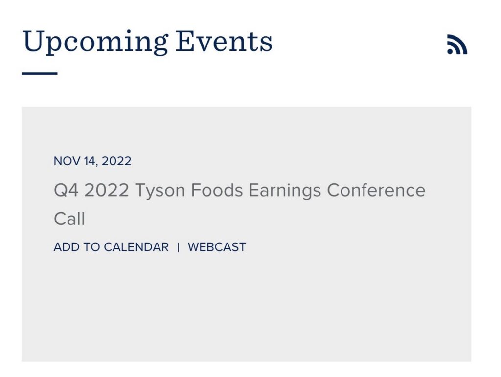 PHOTO John Tyson's First Earnings Call As CFO Was To Be Next Week After ...
