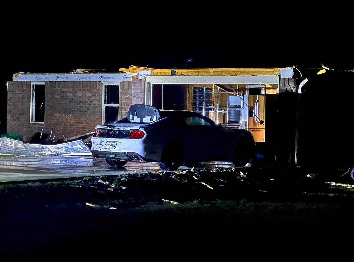 PHOTO Of 15-20 Homes In Powderly Texas Ripped To Shreds From Tornado