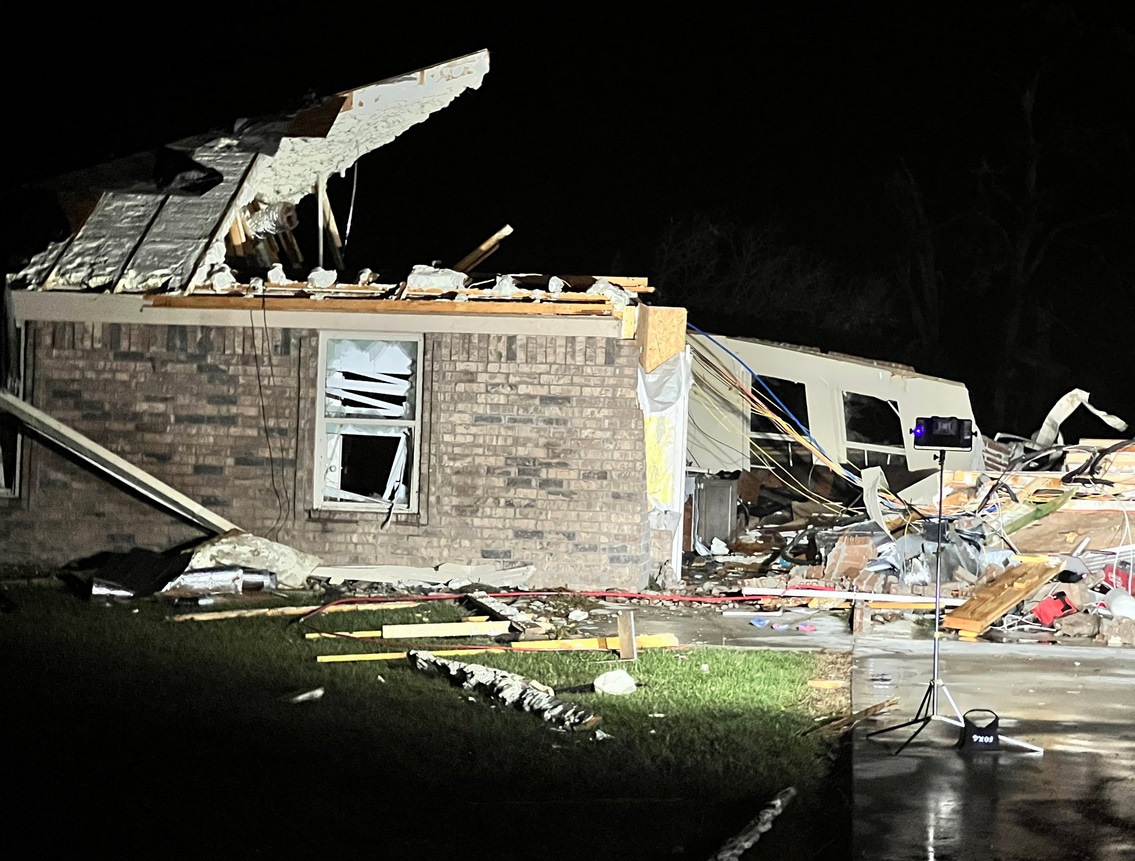 PHOTO Of 15-20 Homes In Powderly Texas Ripped To Shreds From Tornado