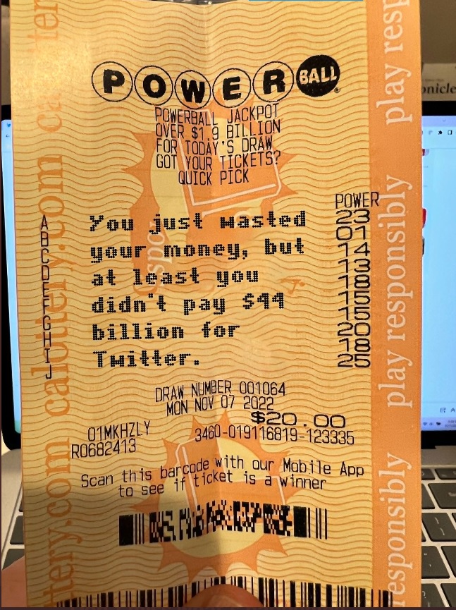 PHOTO Powerball Ticket Says You Just Wasted Your Money But At Least You ...