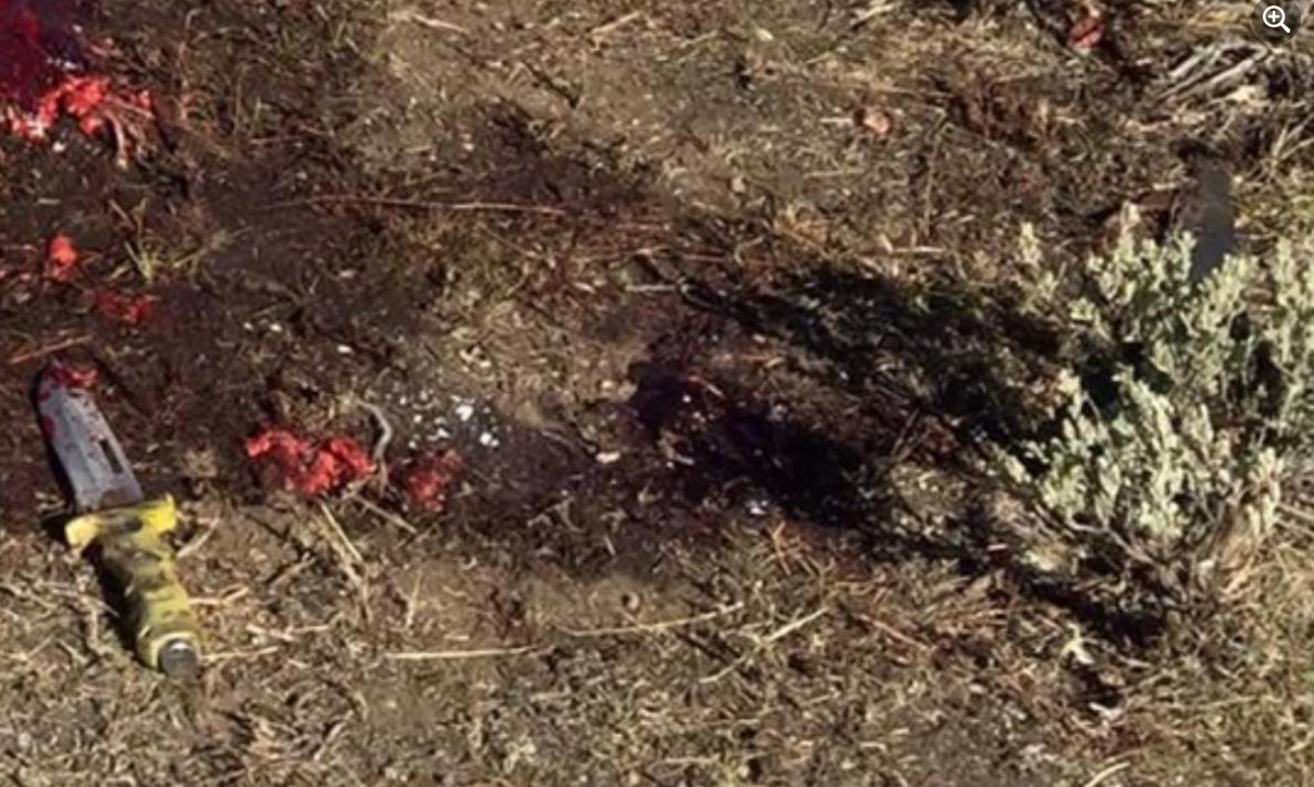 PHOTO Close Up Of Jack Showalter's Yellow Colored Handle Kabar Knife He ...