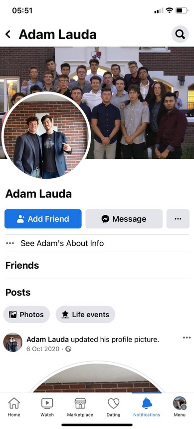 PHOTO Maddie Mogen Followed Adam Lauda On IG And Adam Follows The ...