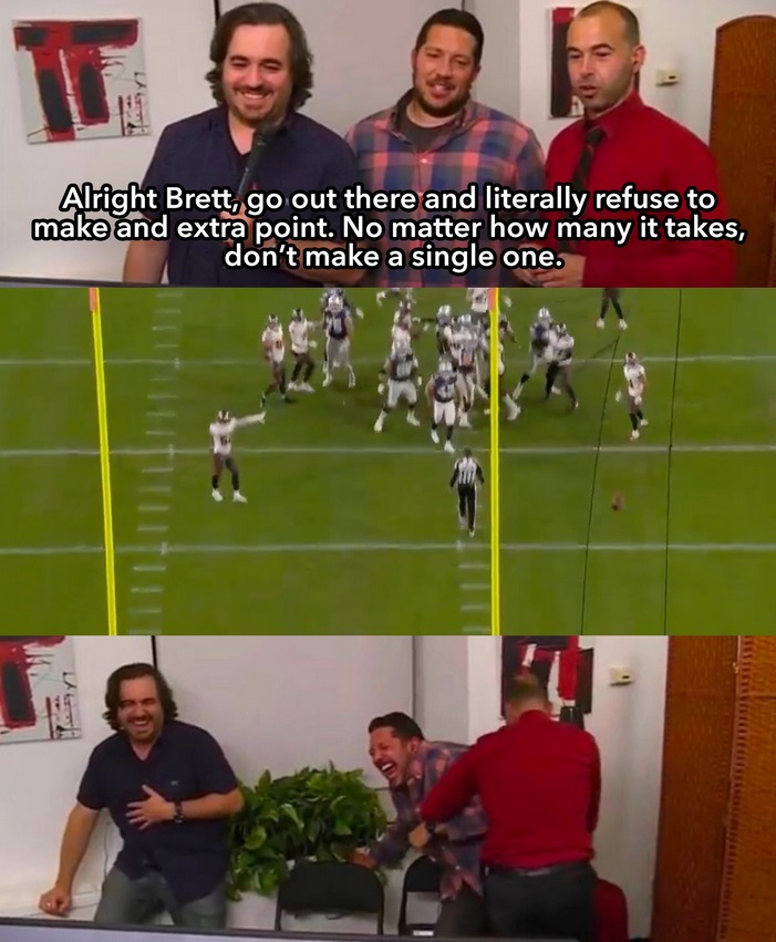 PHOTO Alright Brett Maher Got Out There And Refuse To Make A Single PAT ...